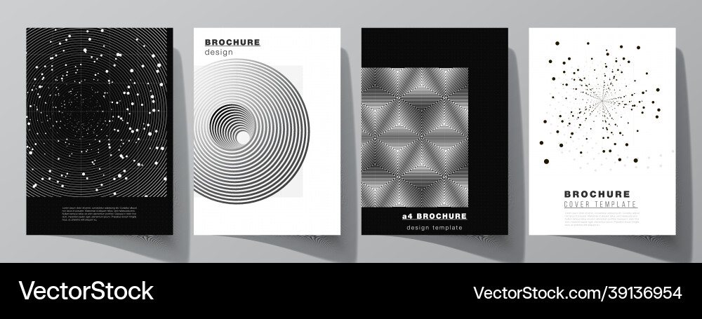Layout of a4 cover design templates Royalty Free Vector