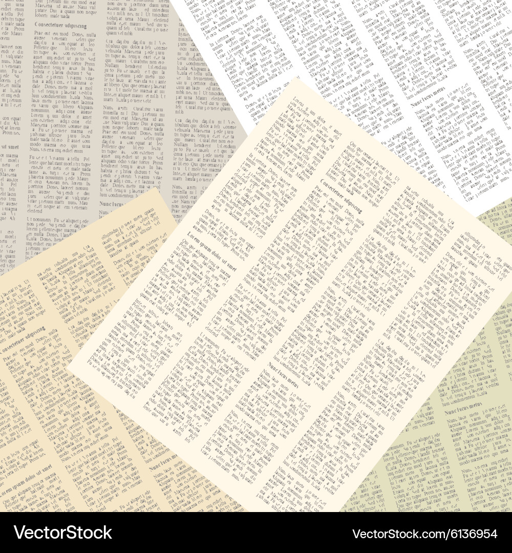 Newspaper background Royalty Free Vector Image