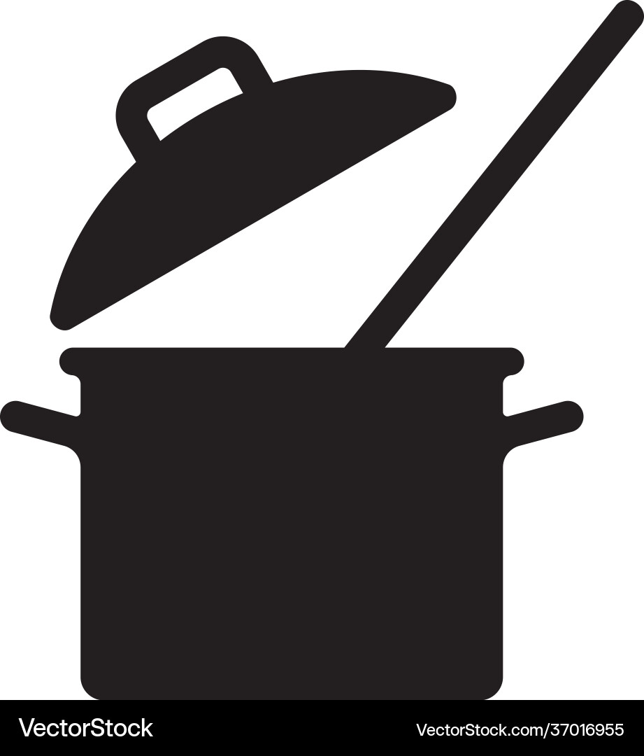 Cooking pot Royalty Free Vector Image - VectorStock