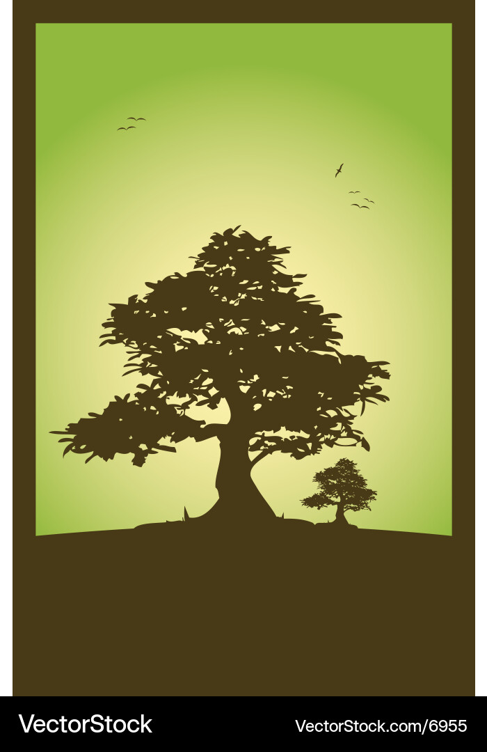 Nature scene Royalty Free Vector Image - VectorStock