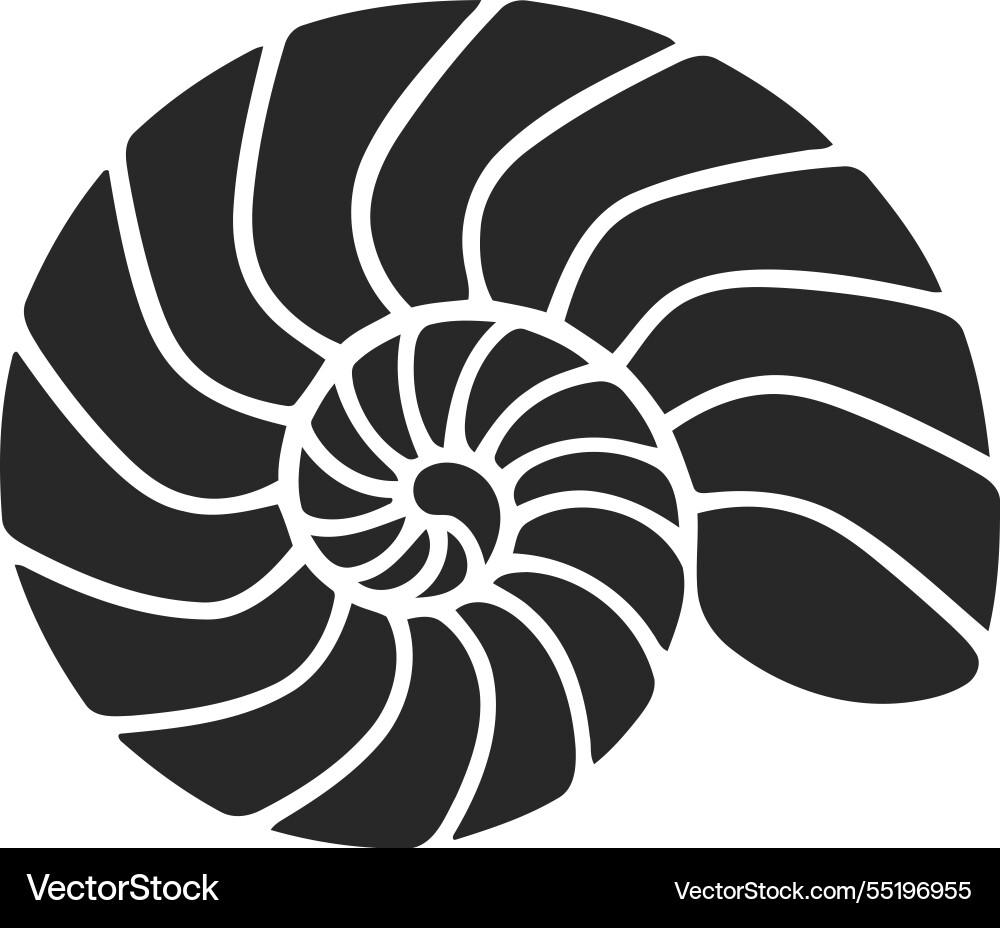 Nautilus shell icon Royalty Free Vector Image - VectorStock