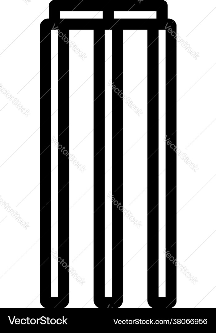 Cricket wicket icon Royalty Free Vector Image - VectorStock
