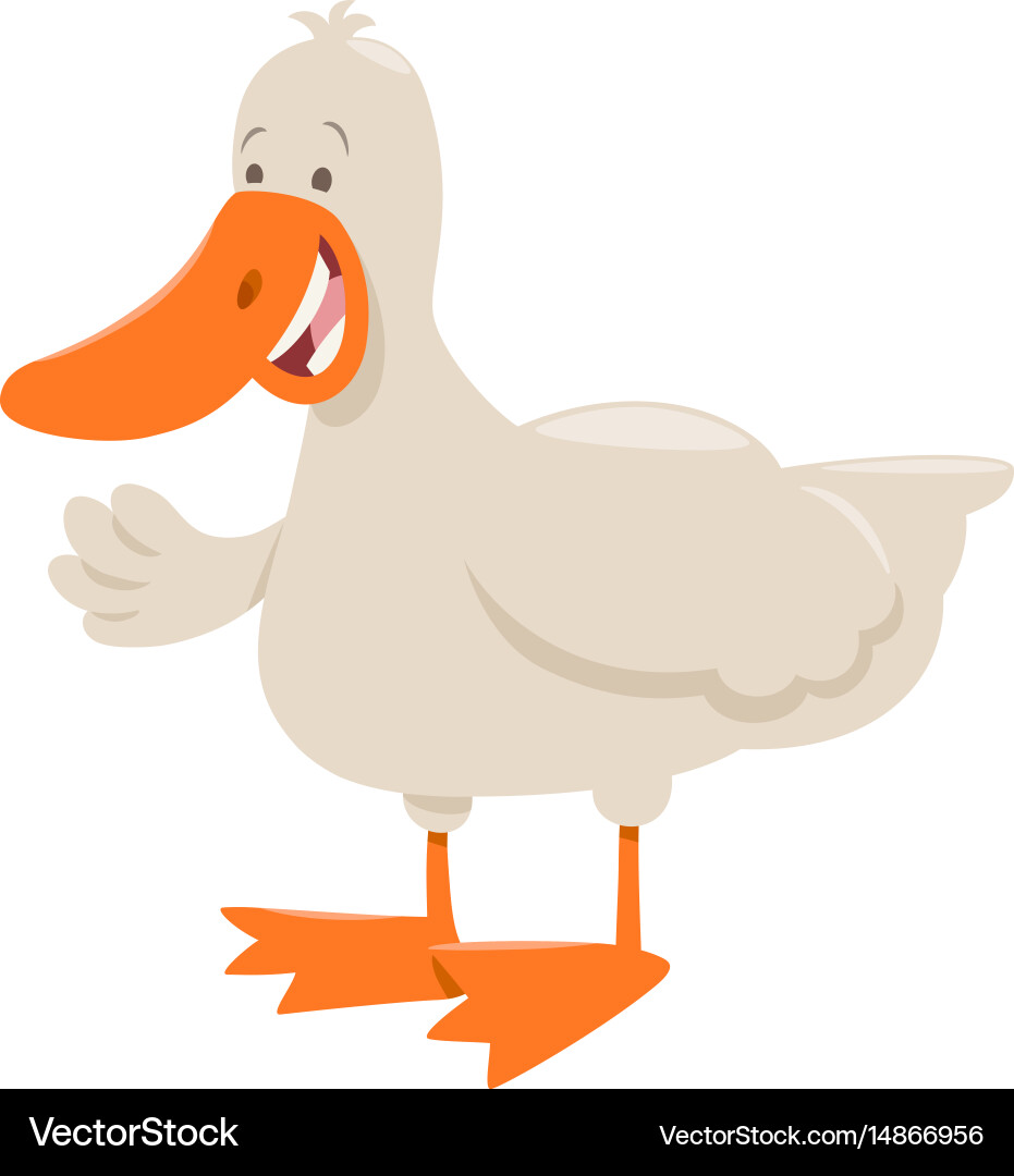Cute Cartoon Farm Duck
