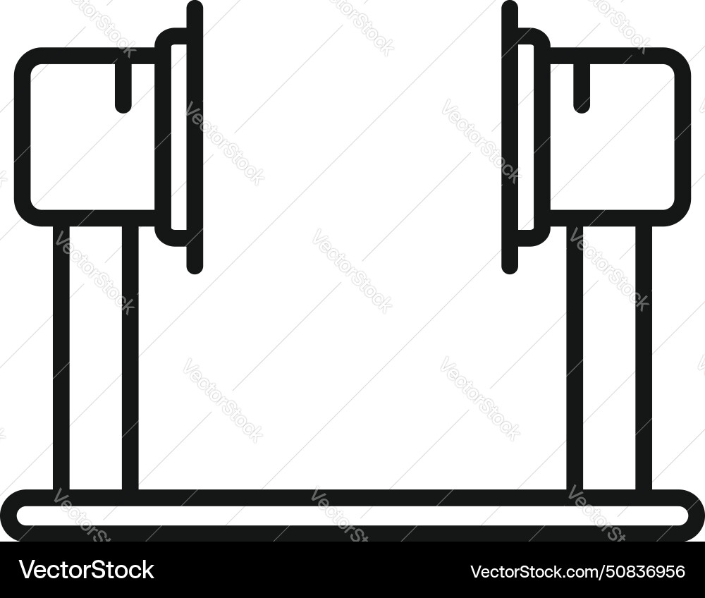 Fluorography control device icon outline Vector Image Fluorography control device icon outline Vector Image
