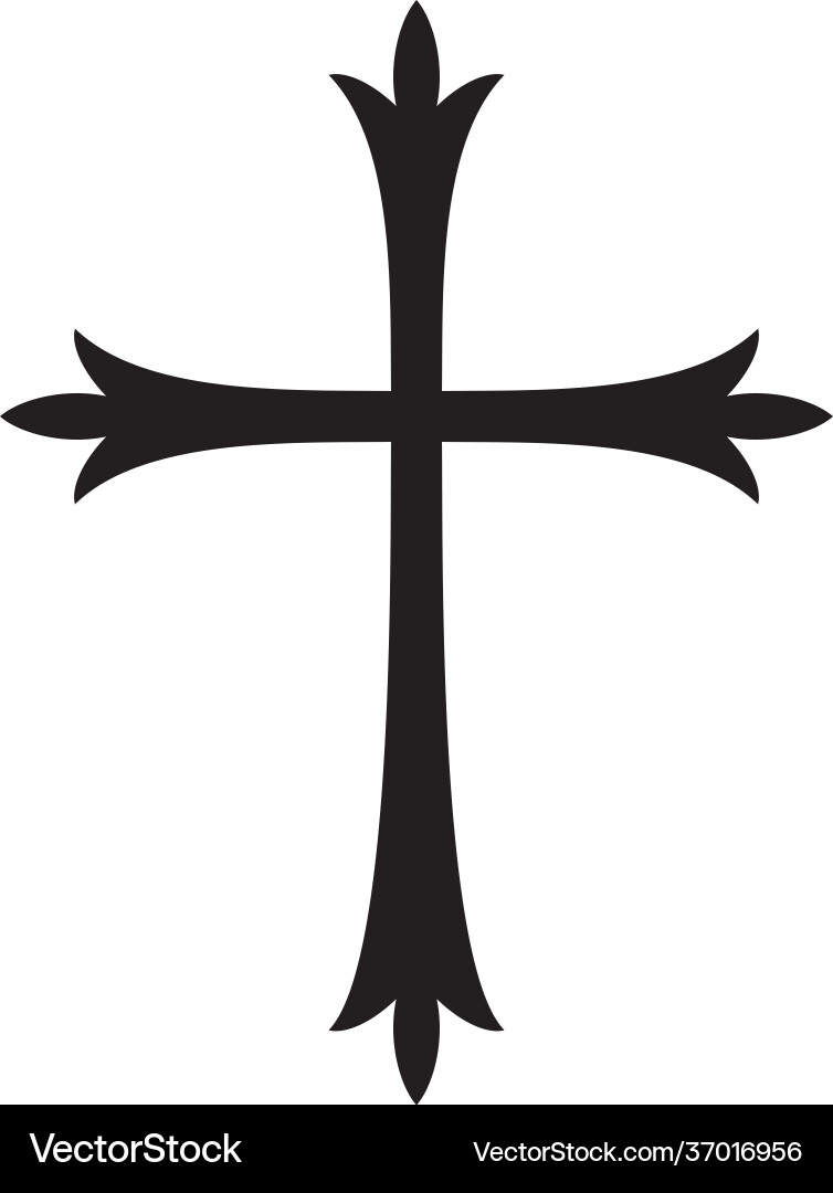 Religious cross Royalty Free Vector Image - VectorStock
