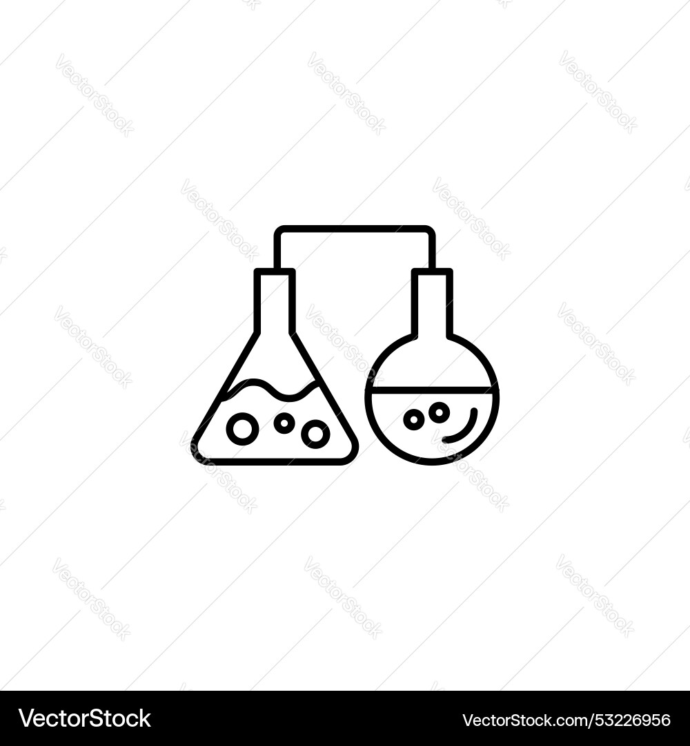 Science icon set chemistry laboratory technology Vector Image