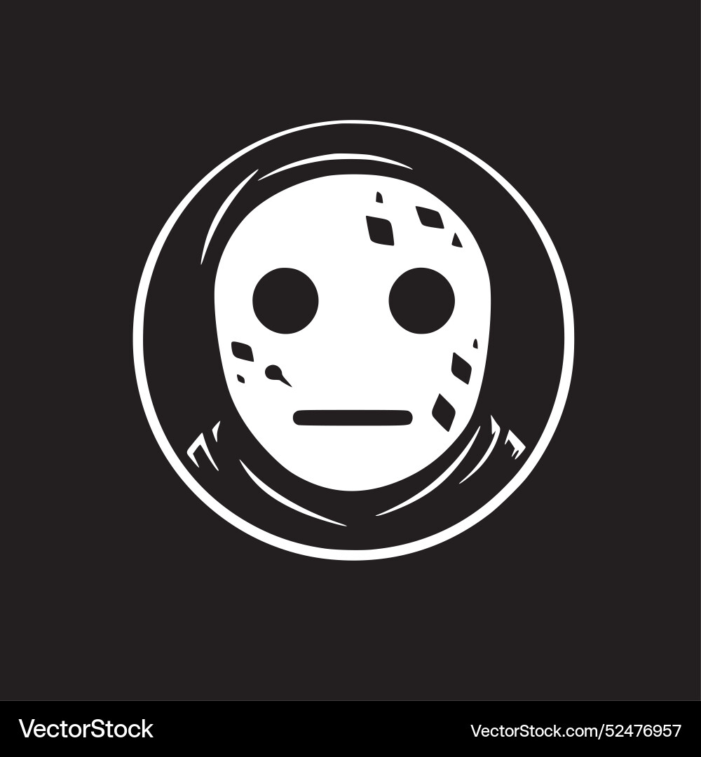 Horror - minimalist and simple silhouette Vector Image