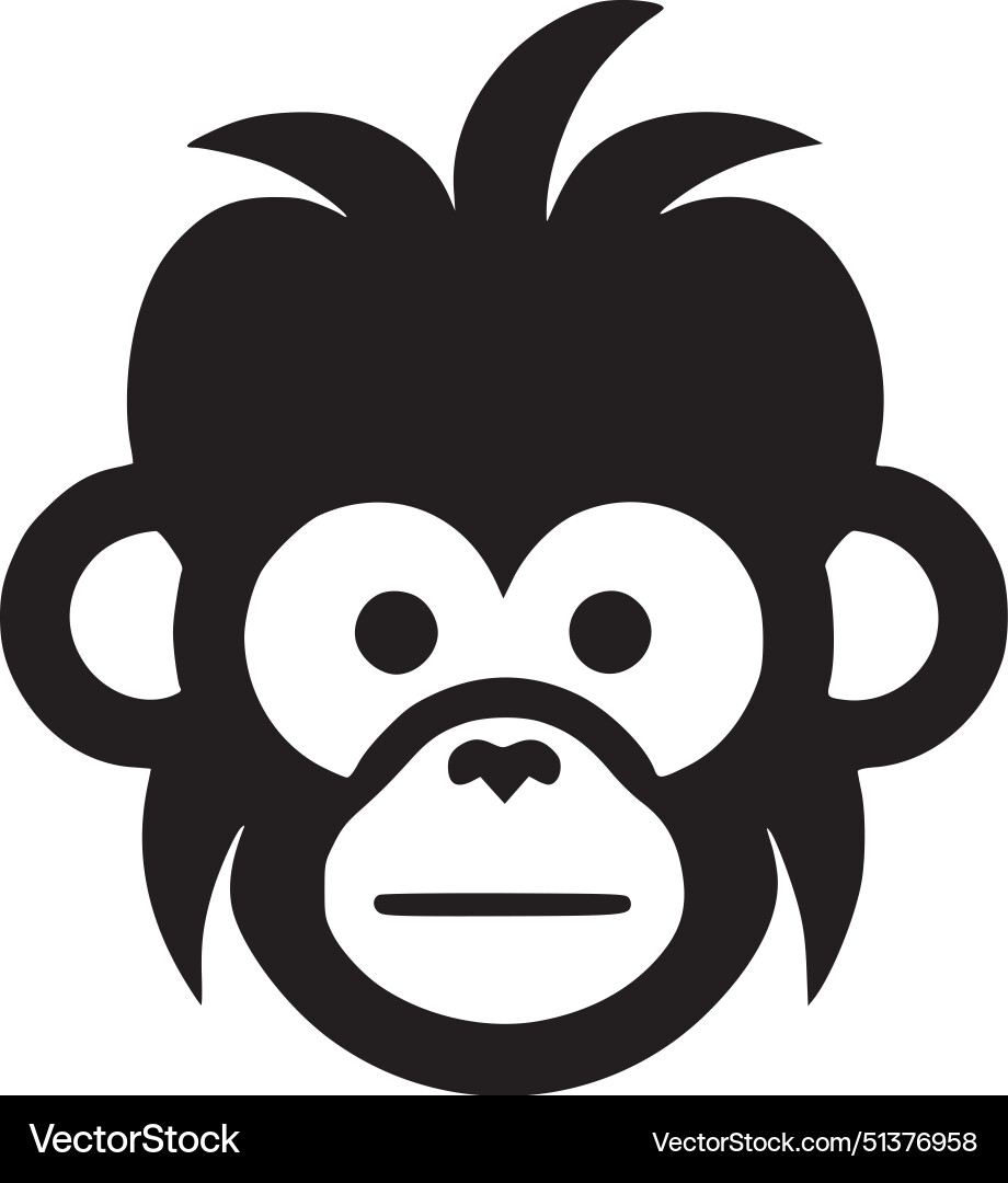 Monkey - high quality logo - ideal for t-shirt Vector Image