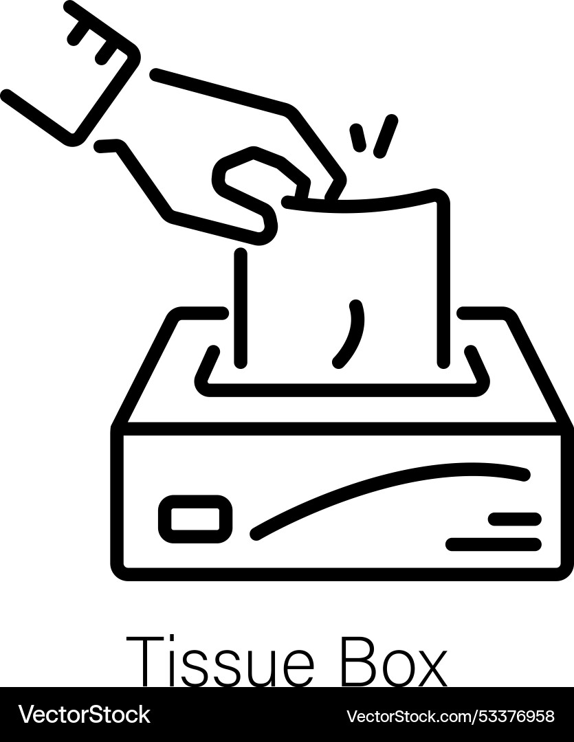 Tissue box Royalty Free Vector Image - VectorStock