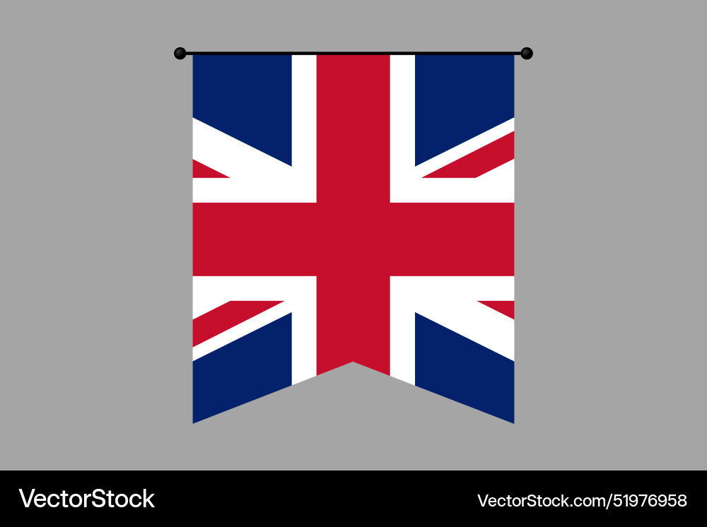 United kingdom flag sign Royalty Free Vector Image