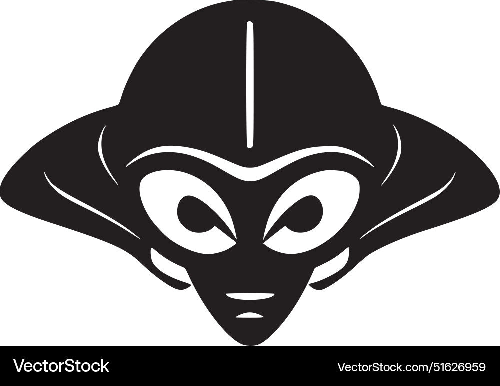 Alien - high quality logo ideal for t-shirt Vector Image