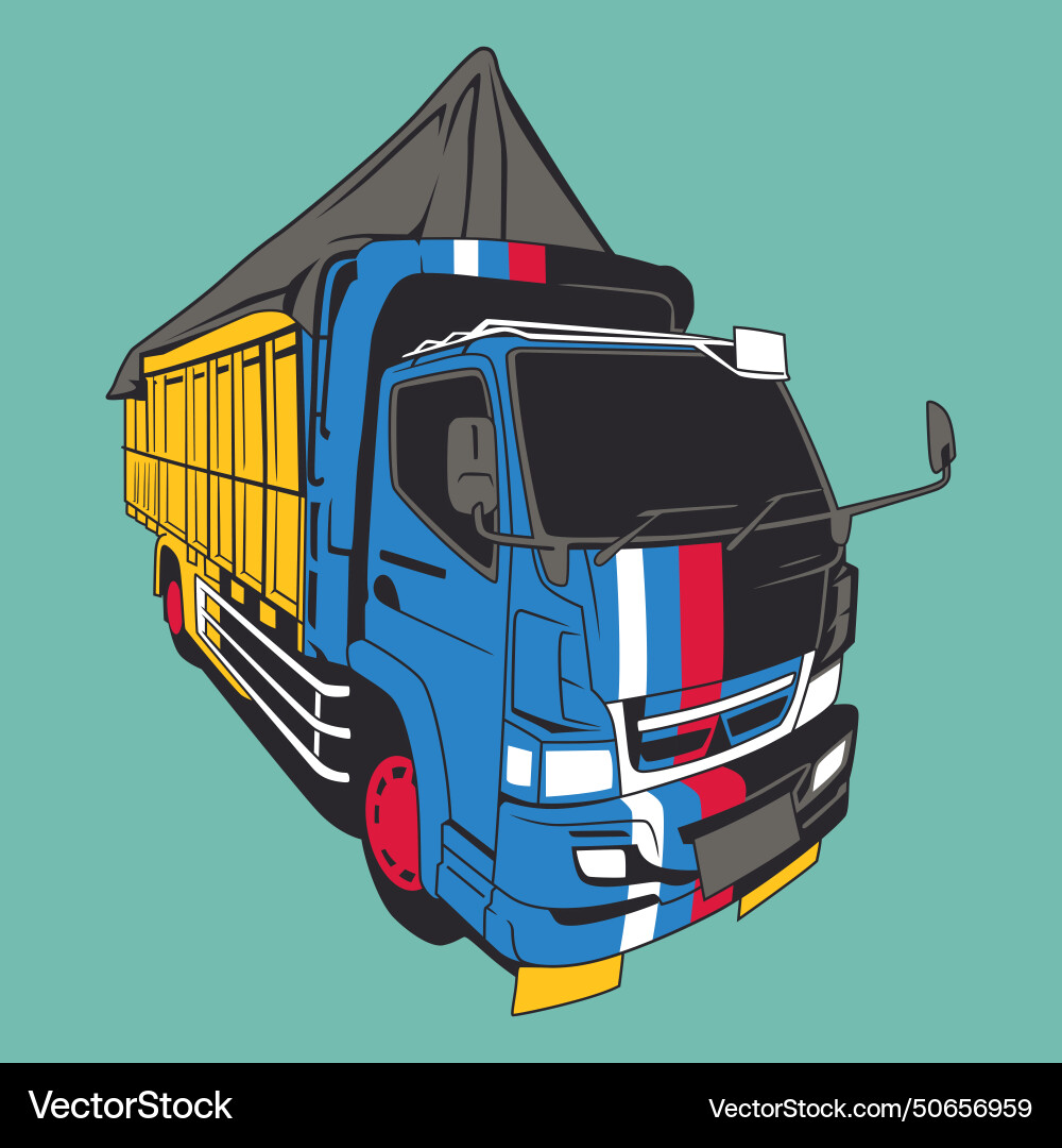 Trucker Cartoons Vector Cartoon Monster Truck | Pre-Designed ...