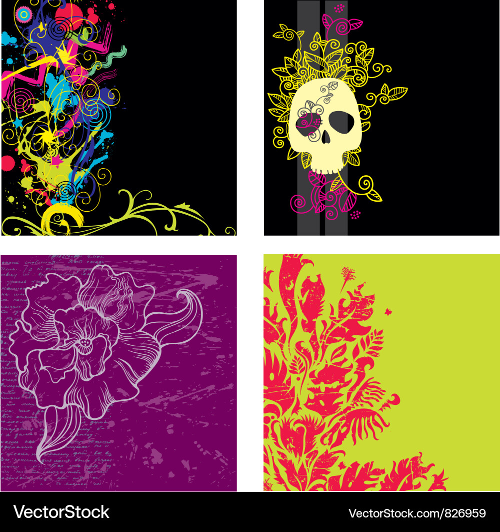 Set of backgrounds Royalty Free Vector Image - VectorStock