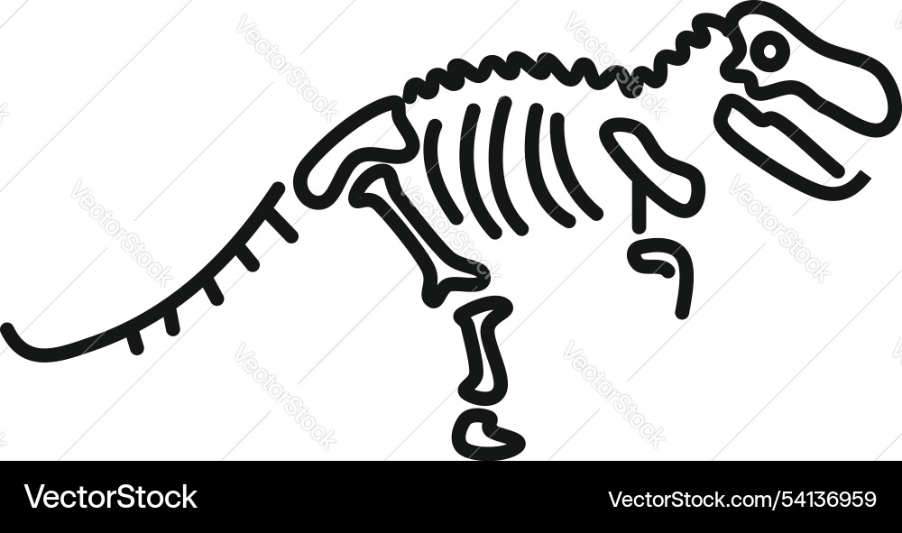 Dinosaur Skeleton Drawing