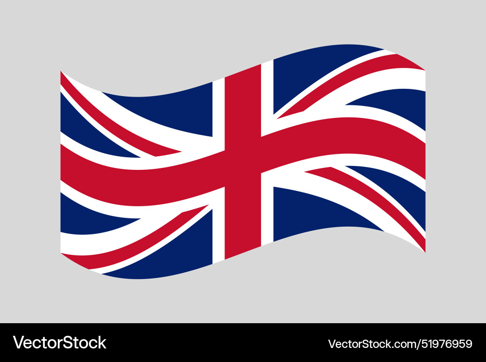 United kingdom flag Royalty Free Vector Image - VectorStock