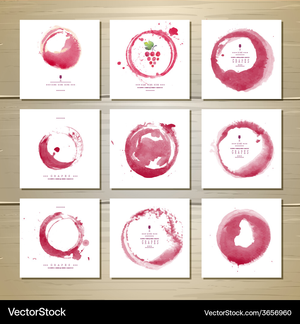 Art wine cards and labels design Royalty Free Vector Image