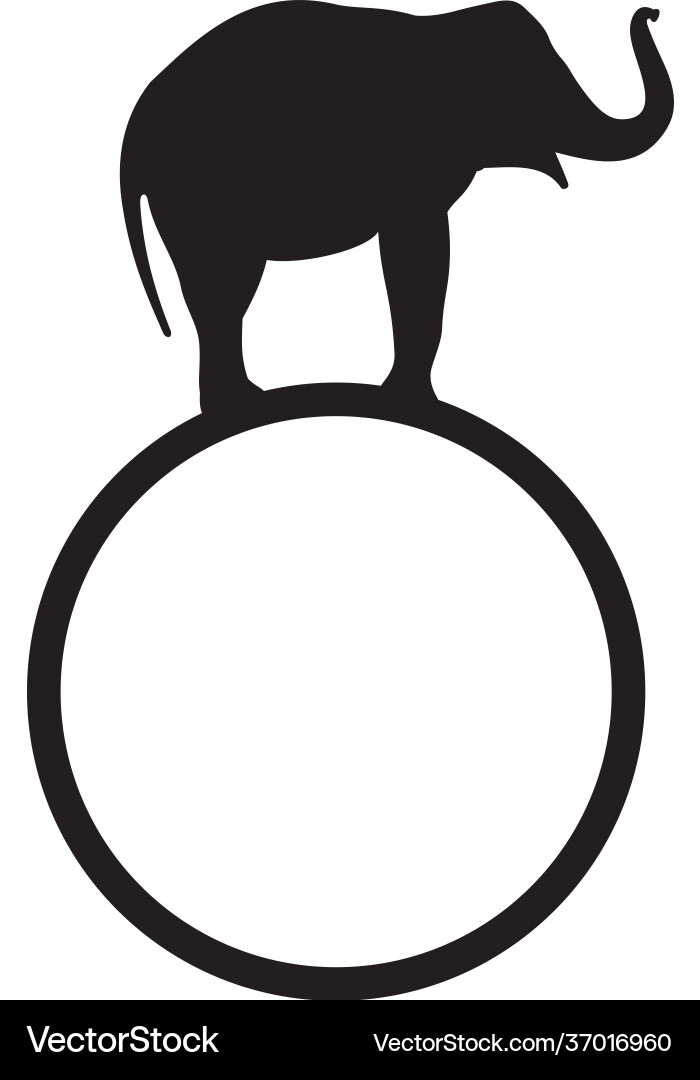 Elephant monogram Royalty Free Vector Image - VectorStock