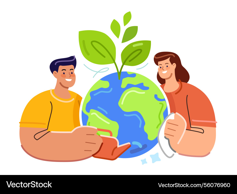 Environmental protection nature conservation Vector Image