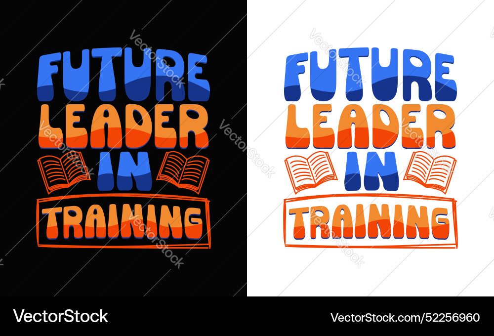 Future leader in training design Royalty Free Vector Image
