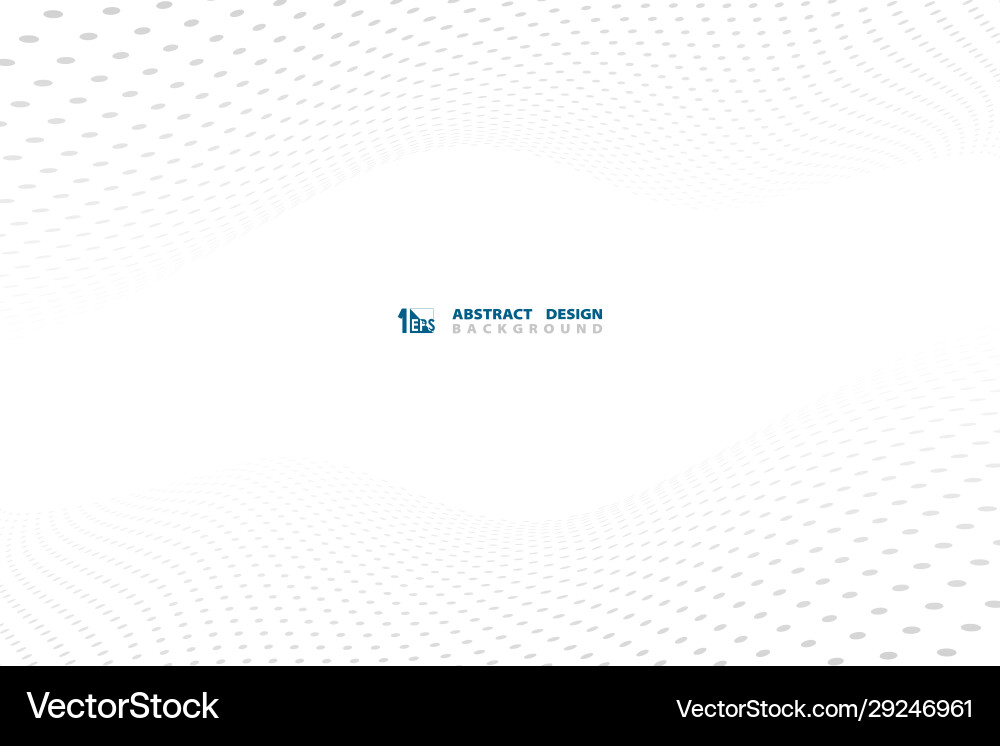 Abstract white background with gray dot pattern Vector Image
