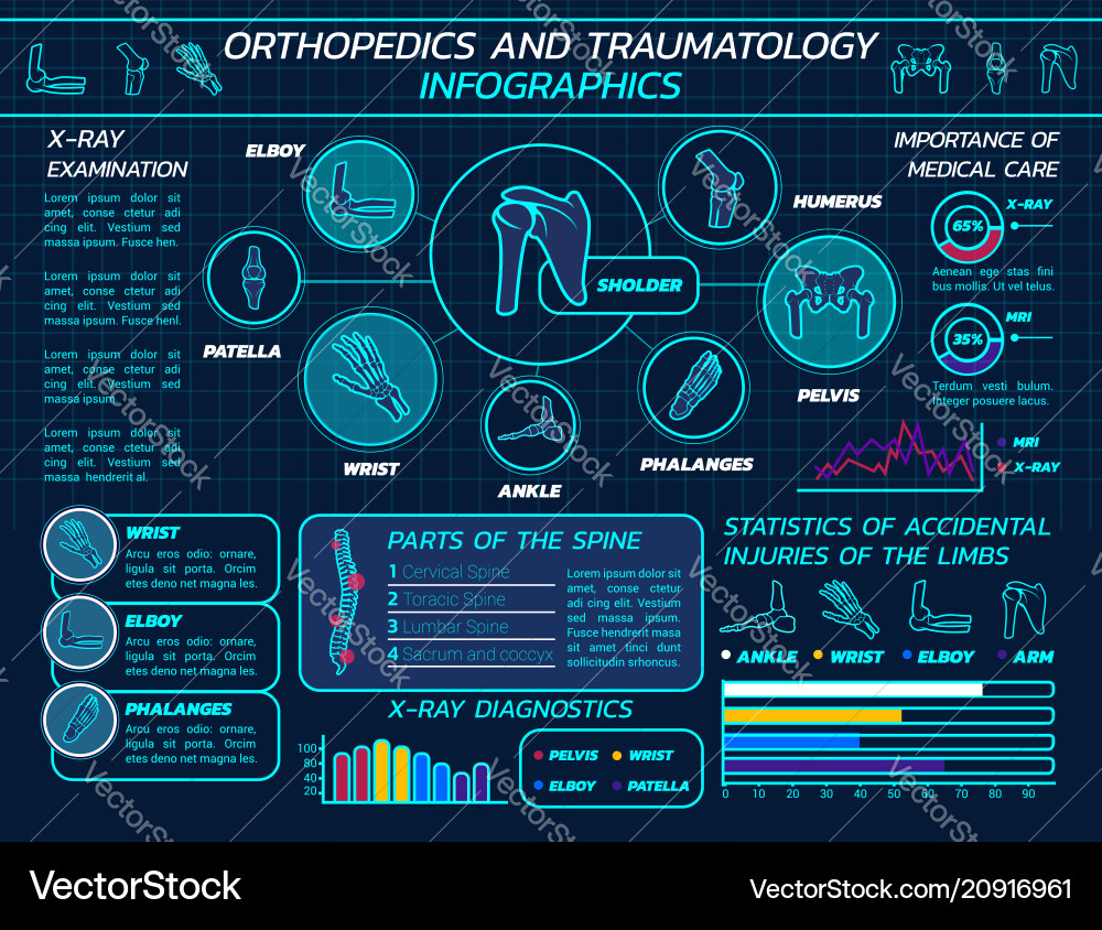 Diagnostic clinic design Royalty Free Vector Image
