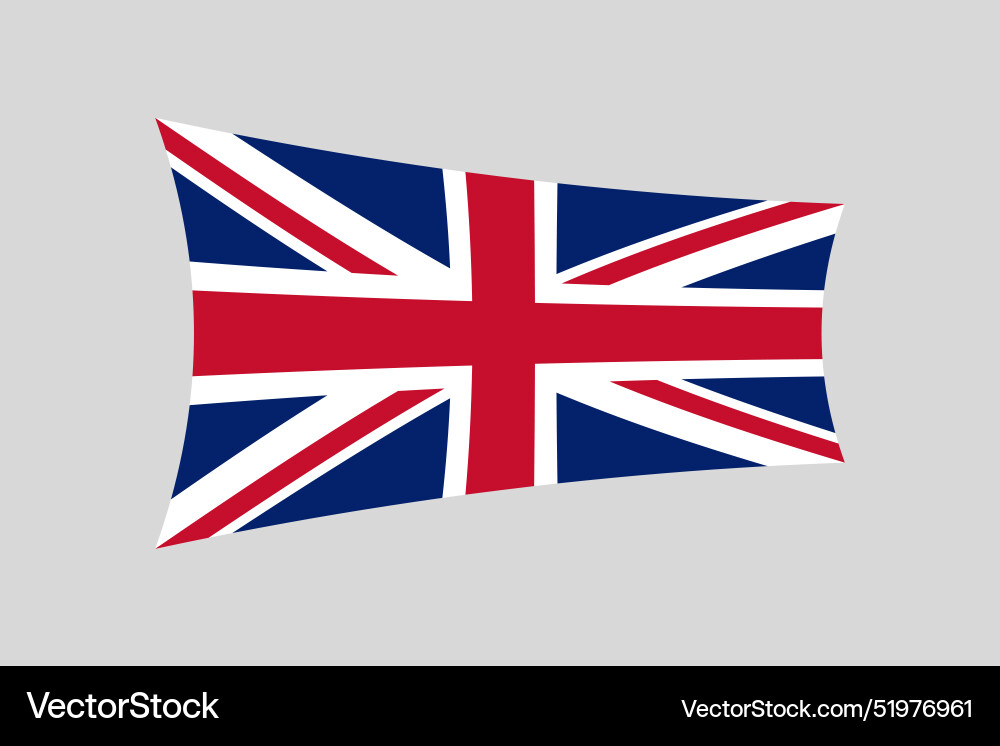 United kingdom flag Royalty Free Vector Image - VectorStock