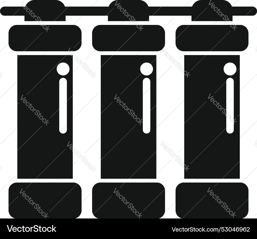 Water filter system purifying drinking Royalty Free Vector