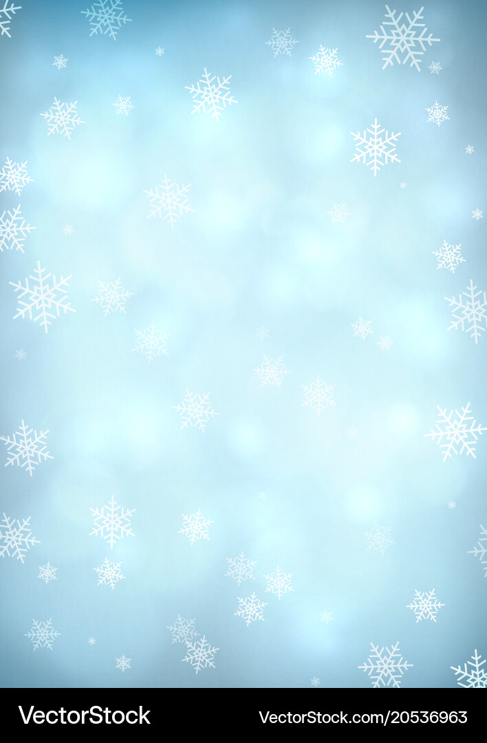 Blue snow background Royalty Free Vector Image