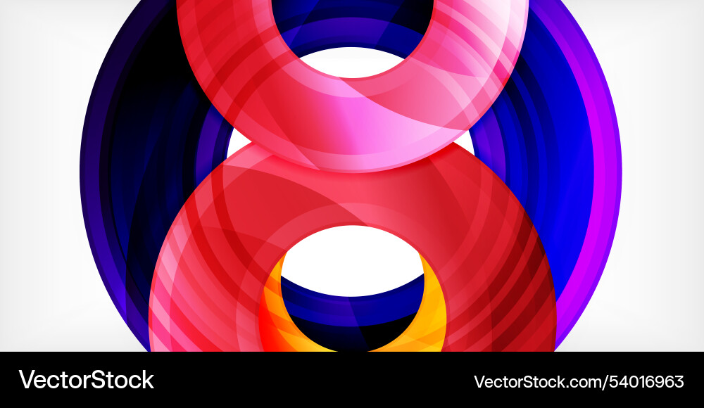 Circles round elements ring shapes premium Vector Image