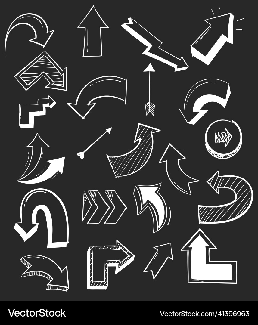 Hand drawn doodle icons set Royalty Free Vector Image