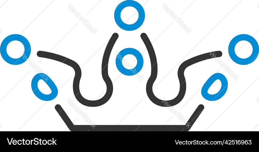 Party crown icon Royalty Free Vector Image - VectorStock