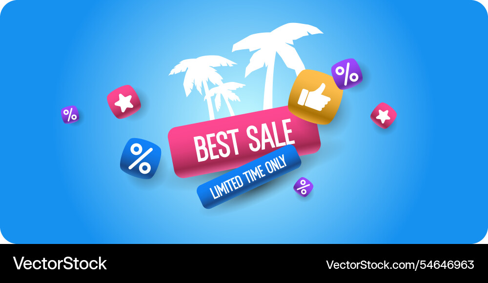 Poster for advertising discounts graphics Vector Image