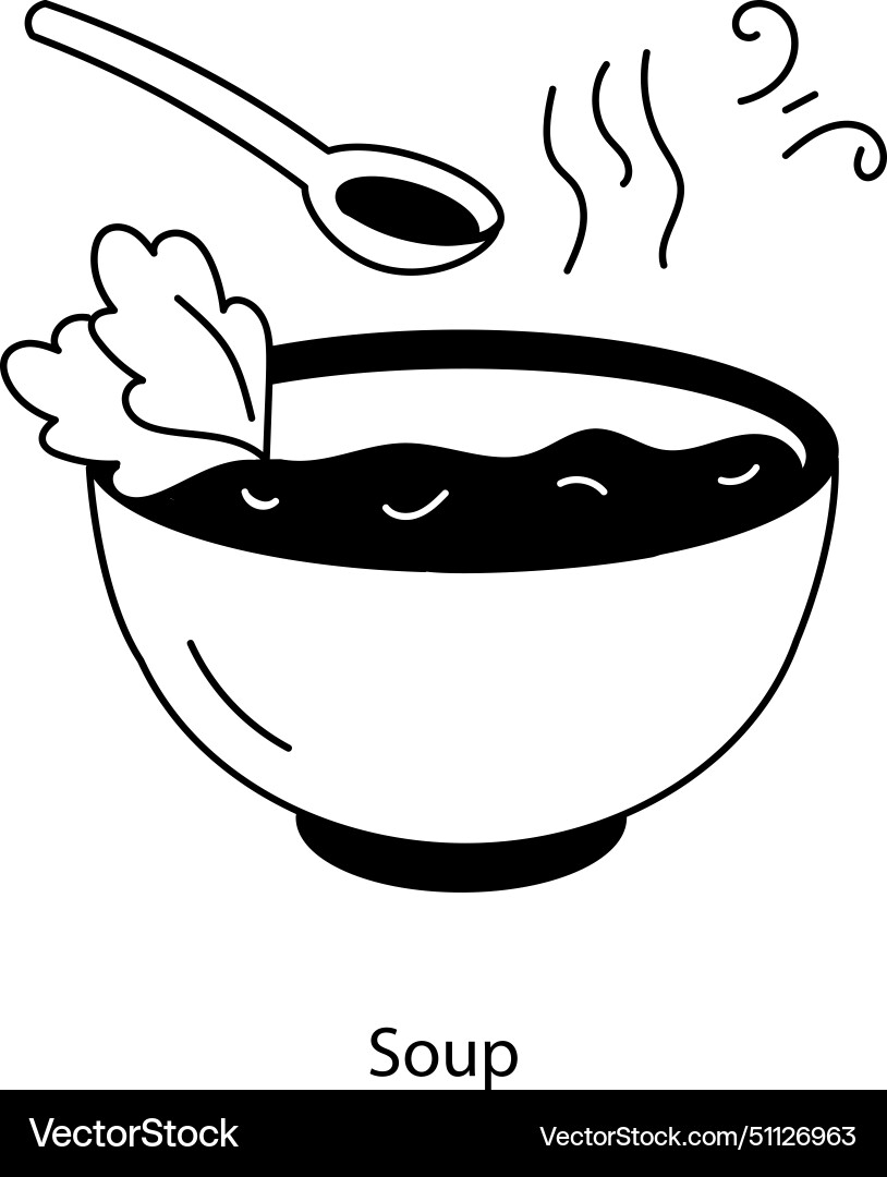Soup Royalty Free Vector Image - VectorStock
