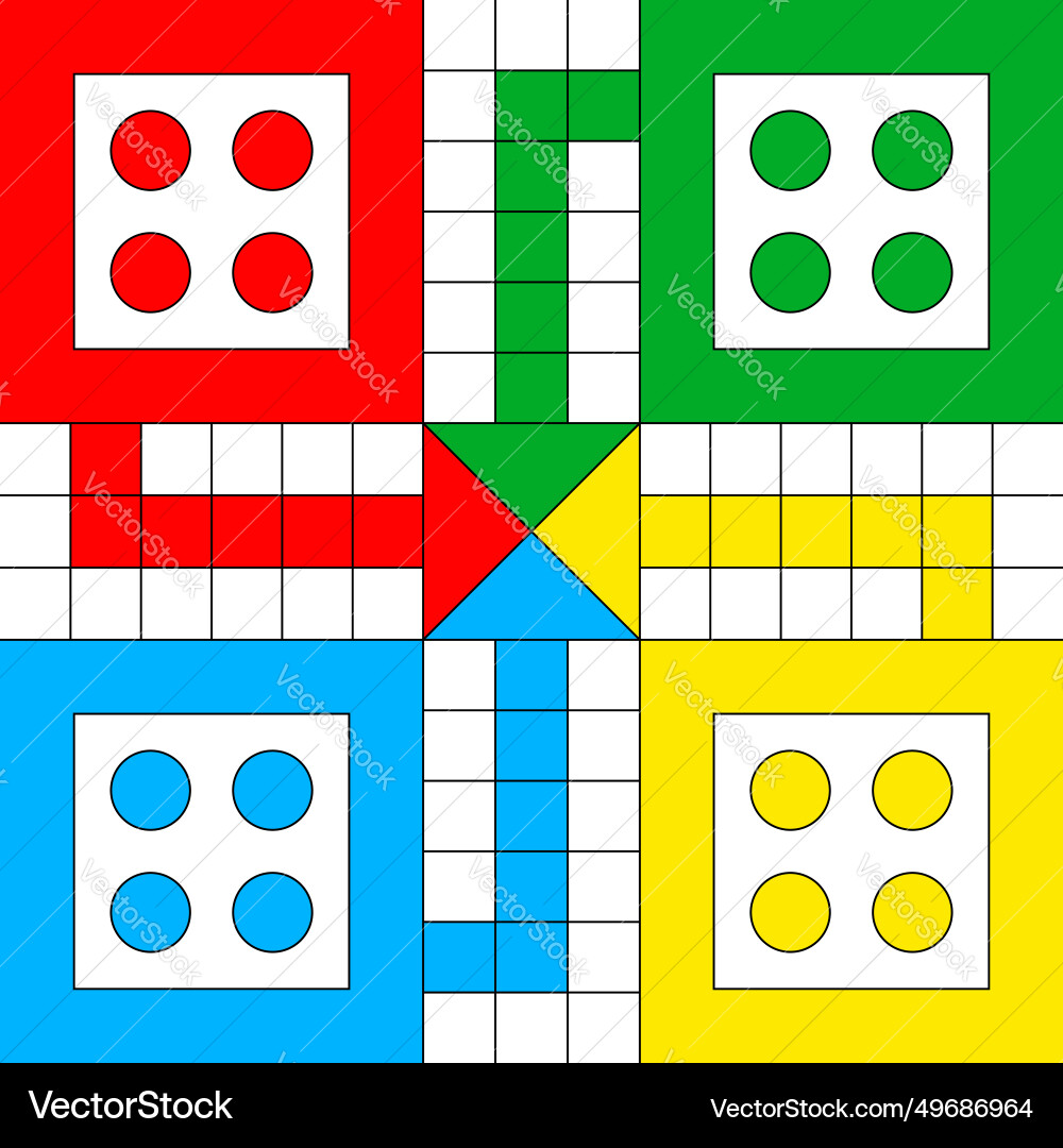 Ludo Board Game - Classic Game Royalty Free Vector Image