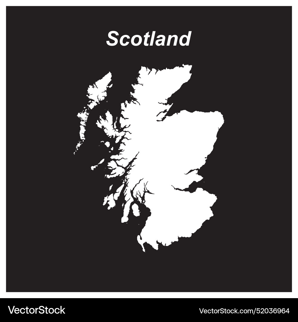 Scotland map design Royalty Free Vector Image - VectorStock