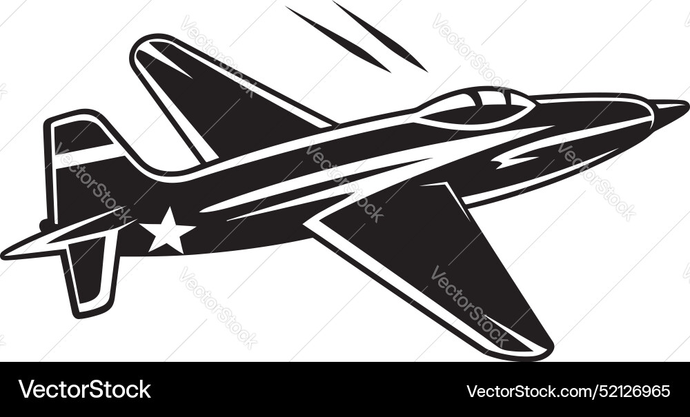 Aero aviator air force thunderbolt emblematic Vector Image