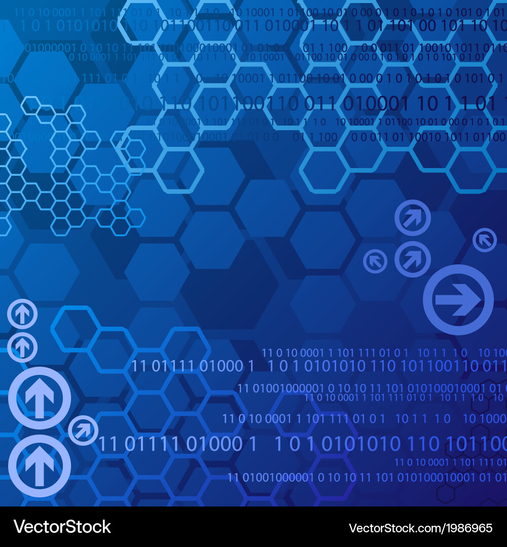 Blue digital background Royalty Free Vector Image
