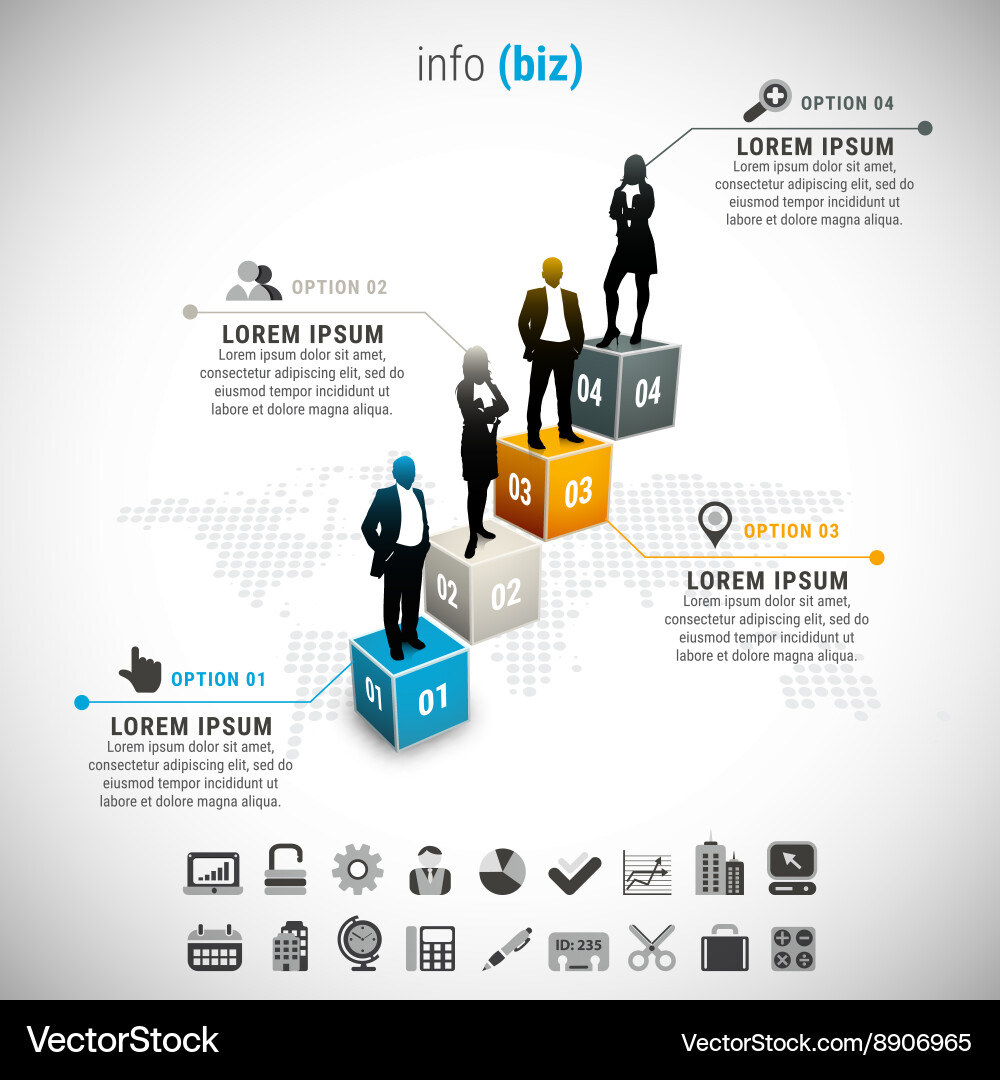 Business Strategy Infographic Royalty Free Vector Image