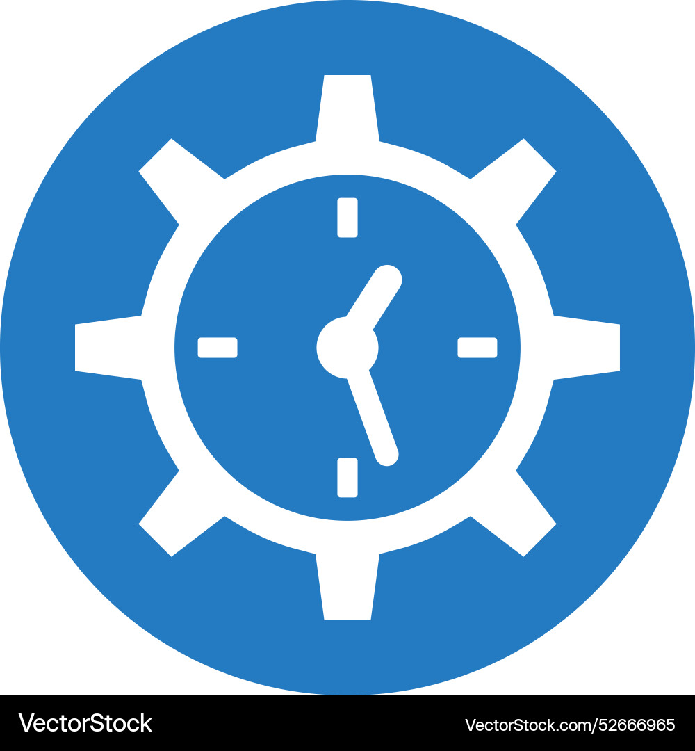 Clock deadline efficiency icon Royalty Free Vector Image