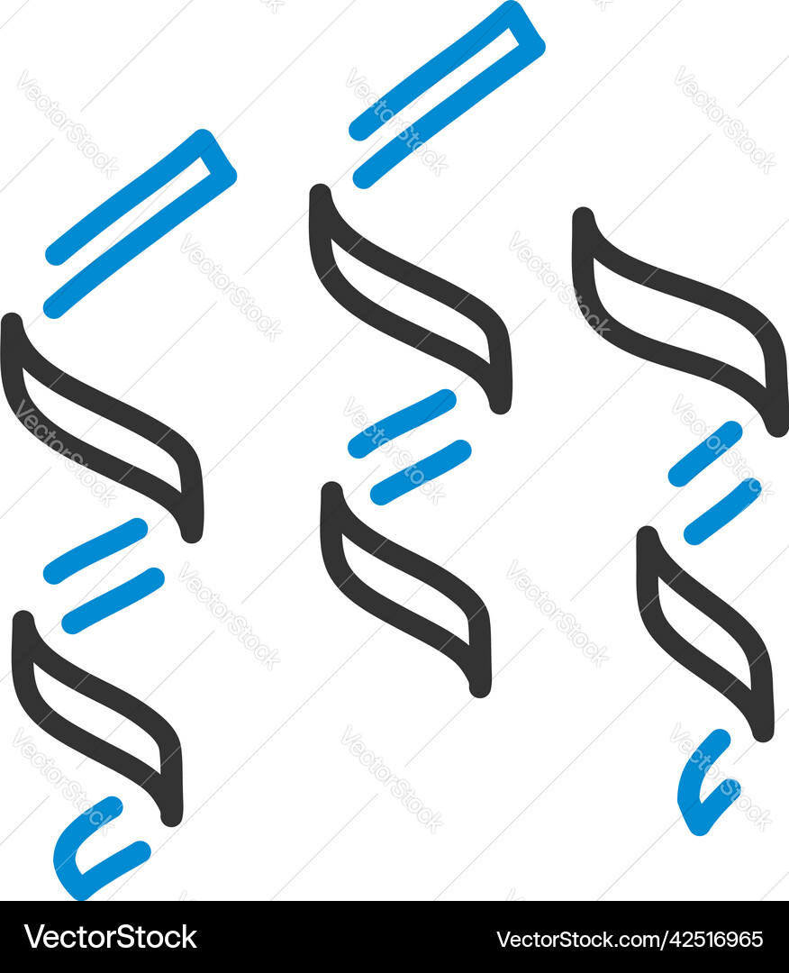 Party serpentine icon Royalty Free Vector Image