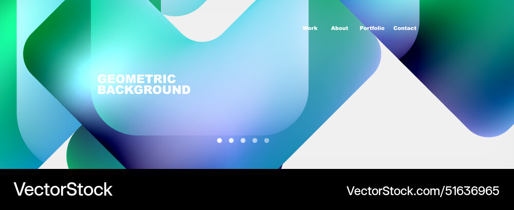 Square internet web page design template Vector Image