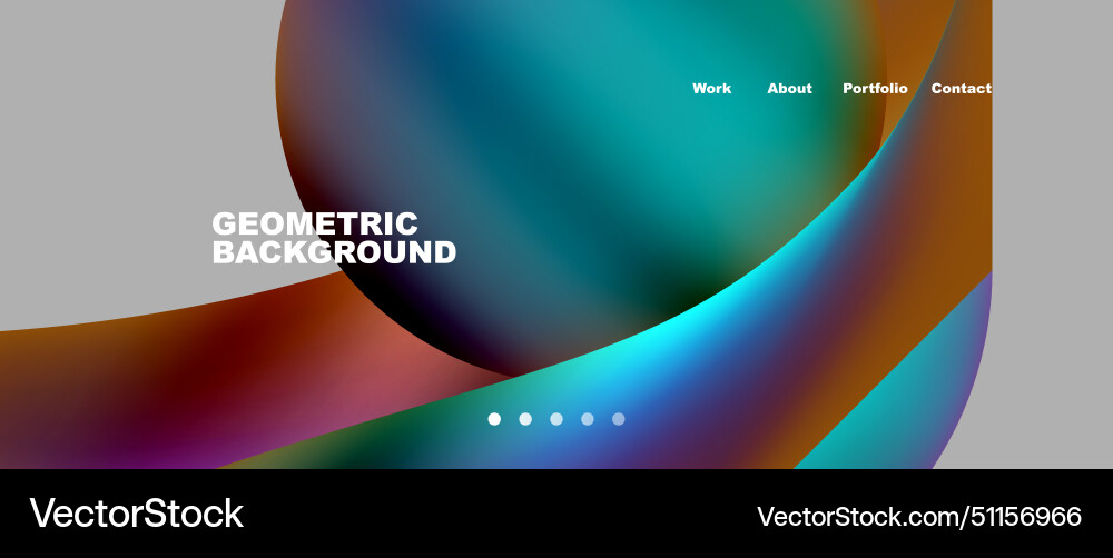 A geometric background with an azure circle in the