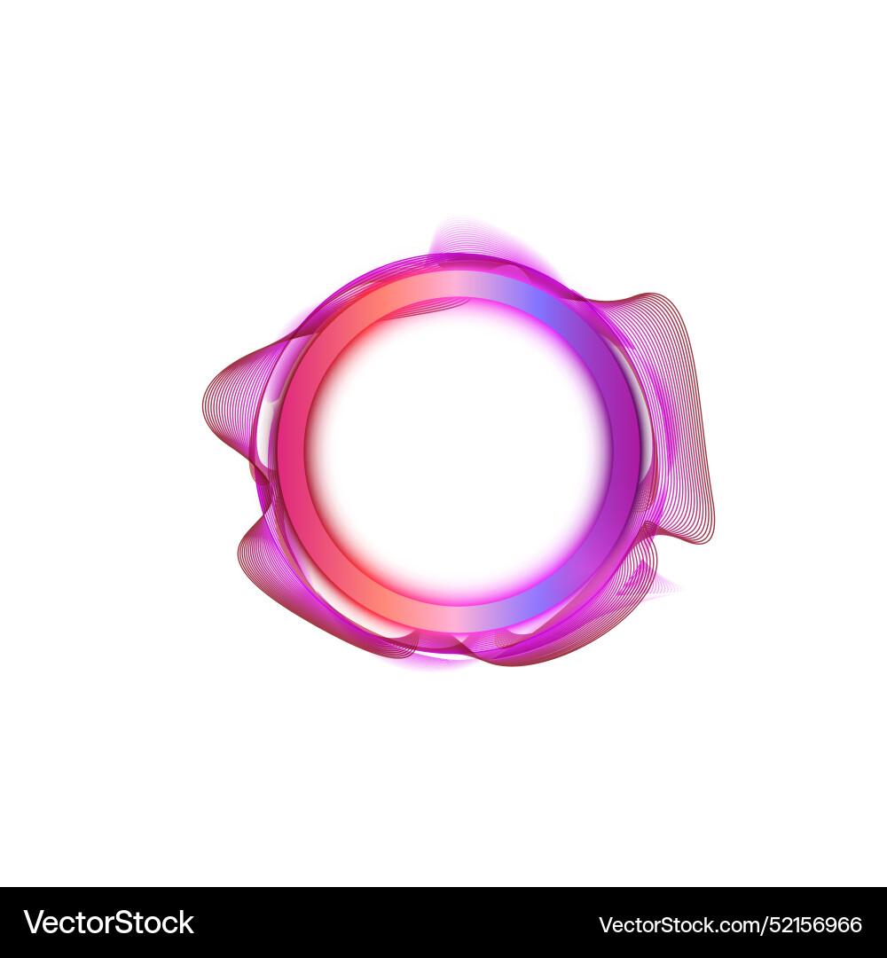 Abstract neon circle Royalty Free Vector Image
