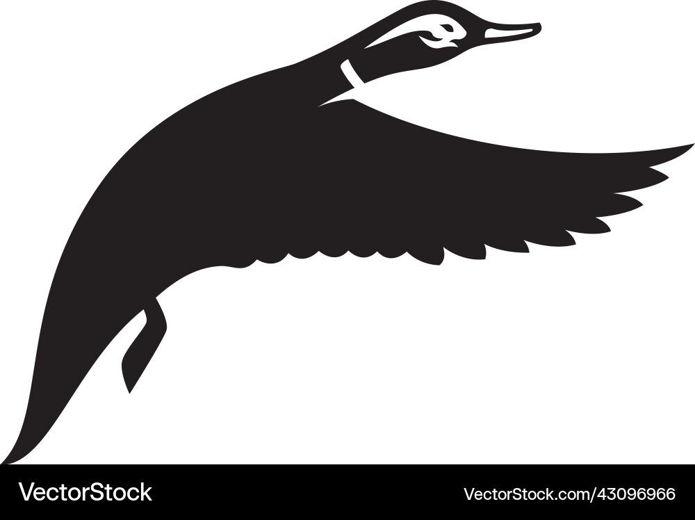 Duck hunting template Royalty Free Vector Image