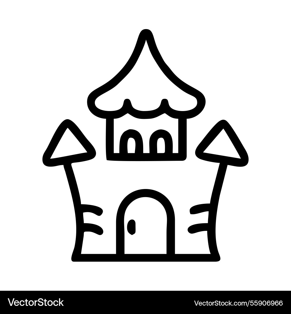 Futuristic and fantasy cities outline Royalty Free Vector