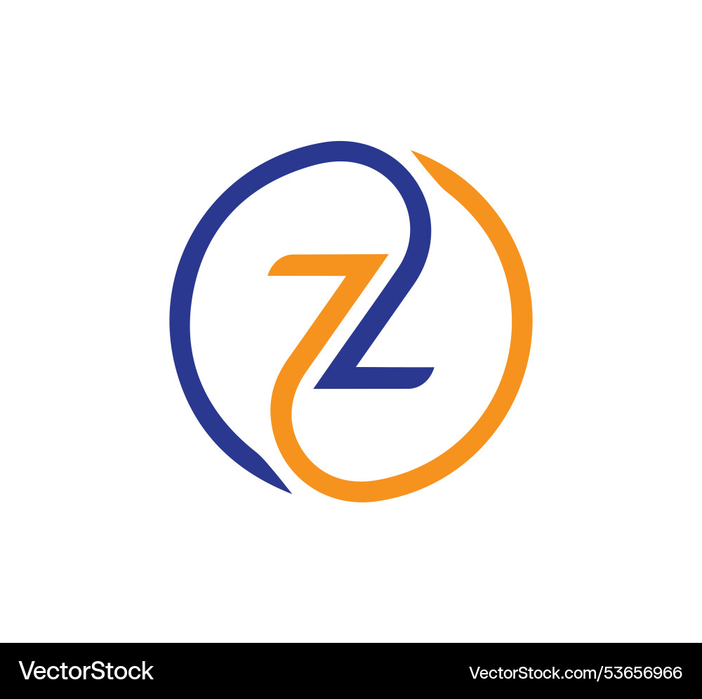 Initial z letter logo design template Royalty Free Vector