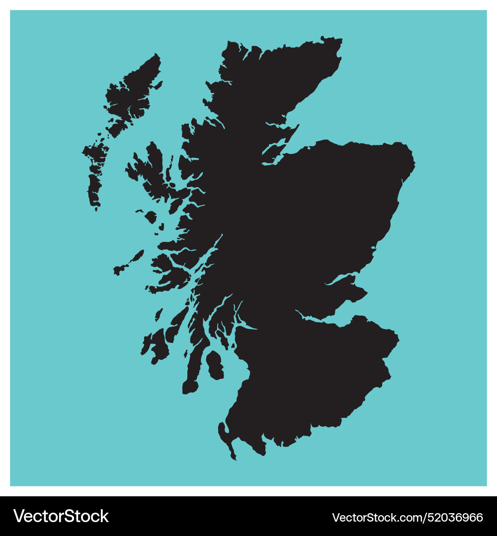 Scotland map design Royalty Free Vector Image - VectorStock