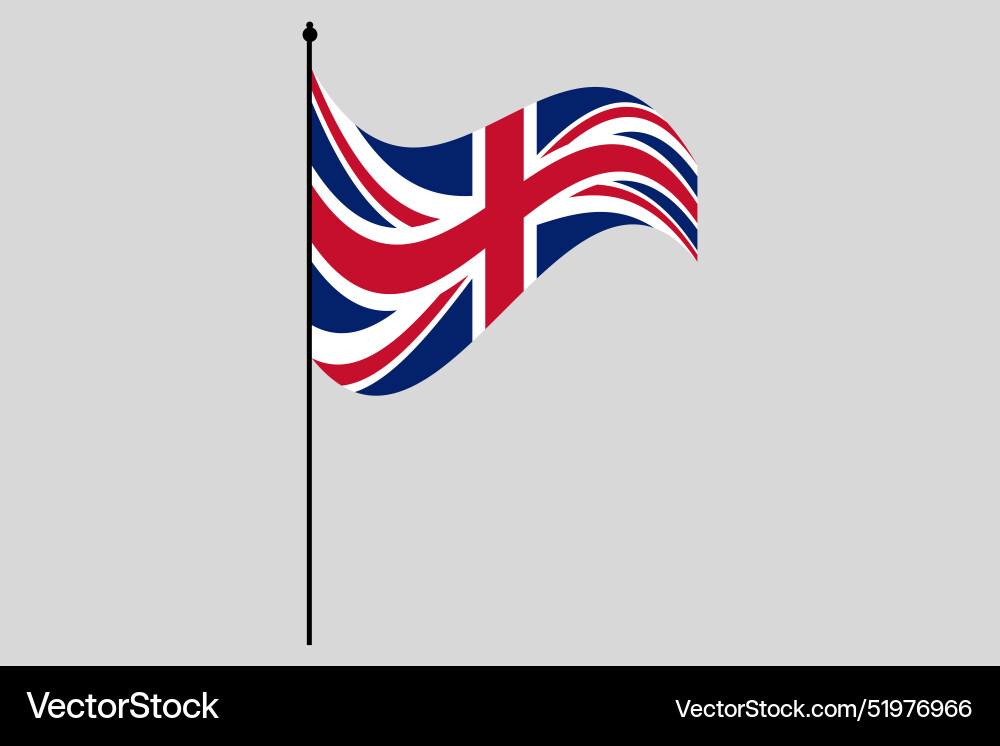 United kingdom flag Royalty Free Vector Image - VectorStock