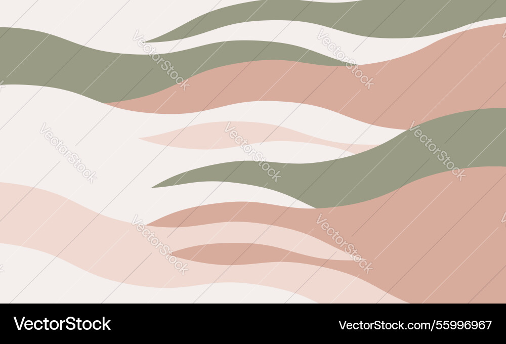 Abstract calming pastel wave pattern perfect for Vector Image