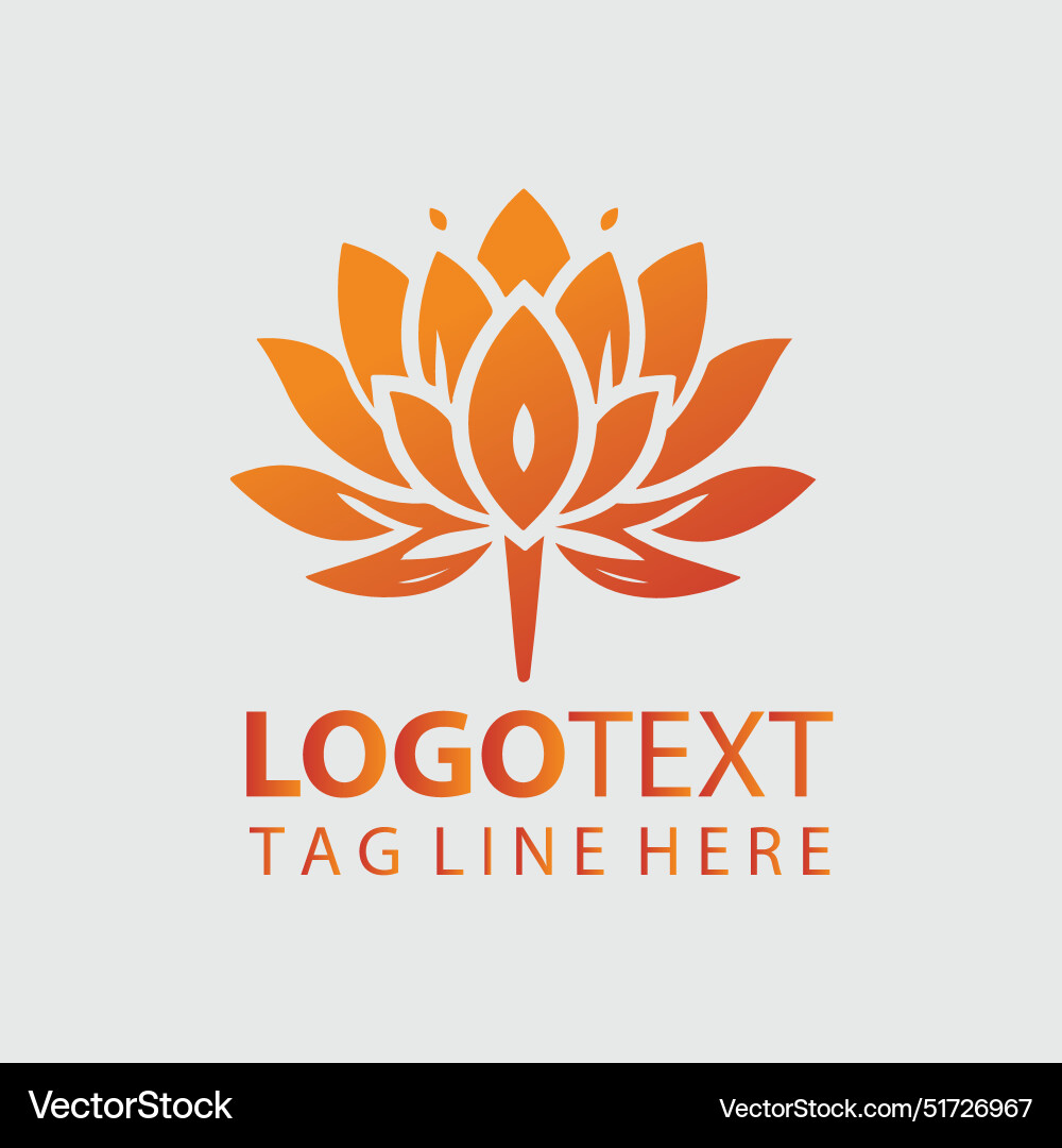 Lotus logo Royalty Free Vector Image - VectorStock